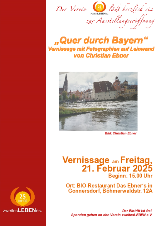 Bilderausstellung "Quer durch Bayern" - Fotographien auf Leinwand von ...